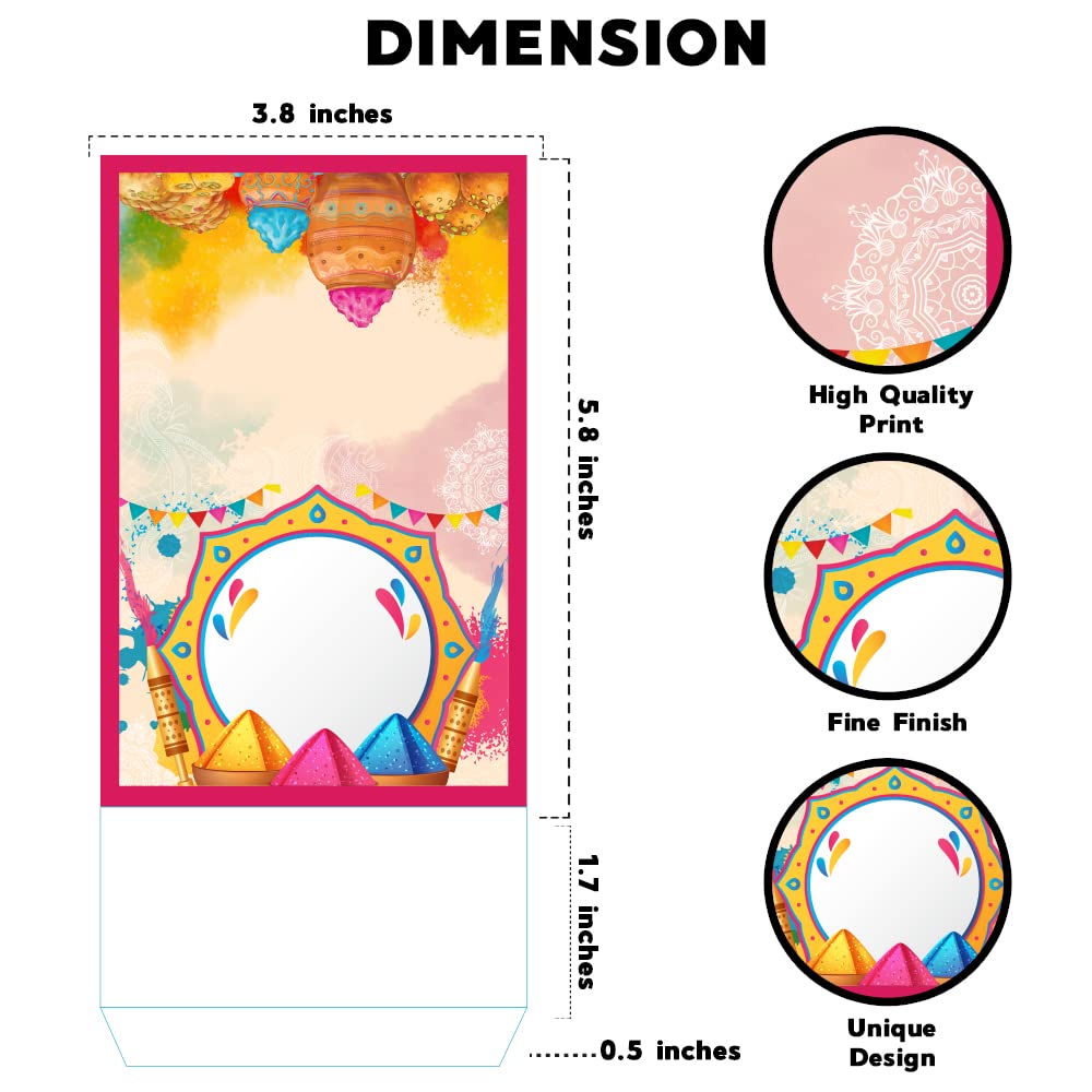 Tent Style Food Tags For Holi Party – Festiko
